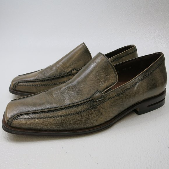Carlo Morandi | Shoes | Carlo Morandi Square Toe Leather Dress Loafers ...
